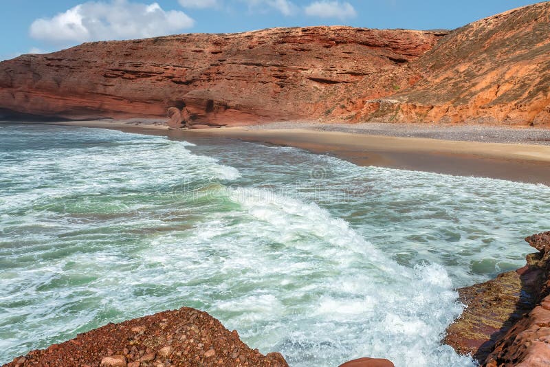 L'Oceano Atlantico Nel Marocco Immagine Stock - Immagine di stupore ...