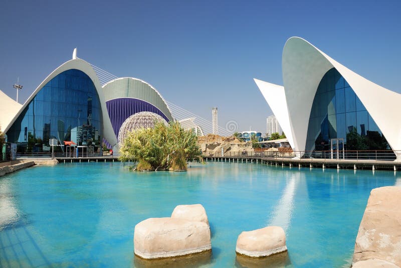 L'Oceanografic à Valence photo stock éditorial. Image du lumineux ...
