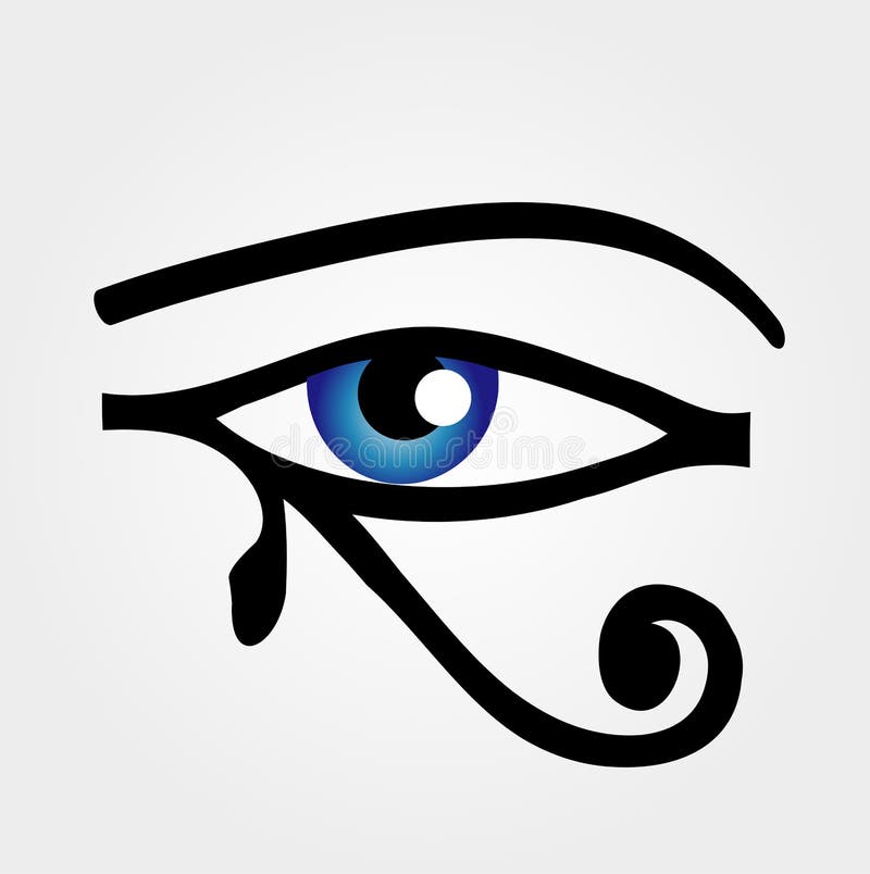 L'oeil de Horus illustration de vecteur. Illustration du ornemental ...