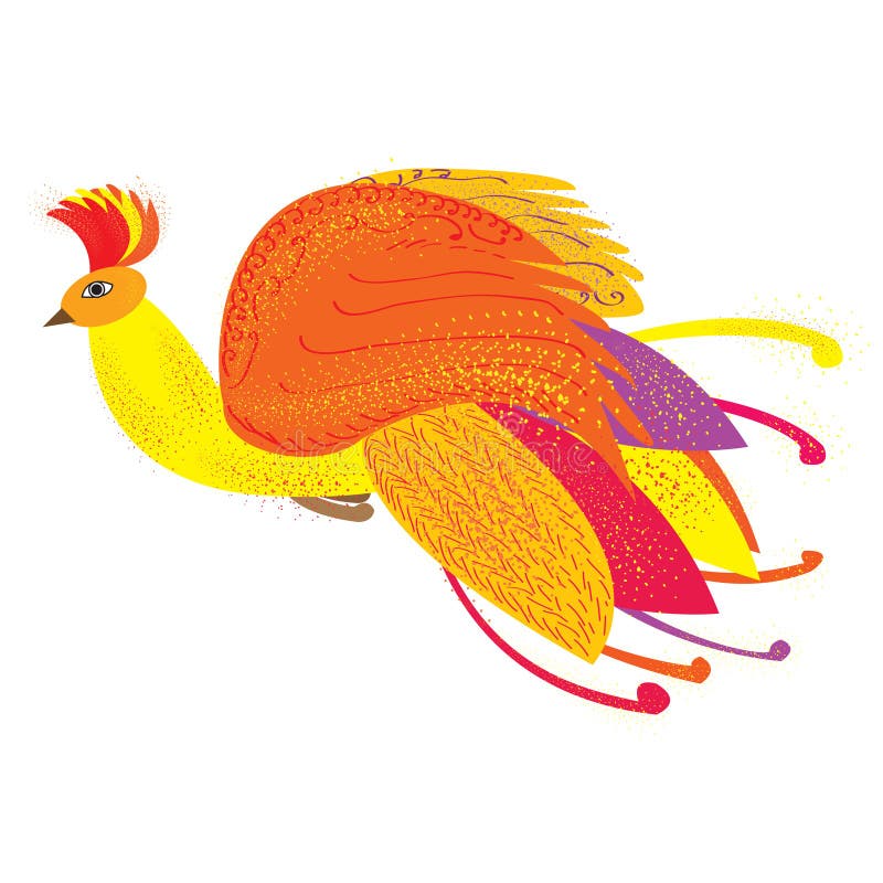 L'oiseau De Phoenix Comme Symbole De Renaissance, Illustration ...