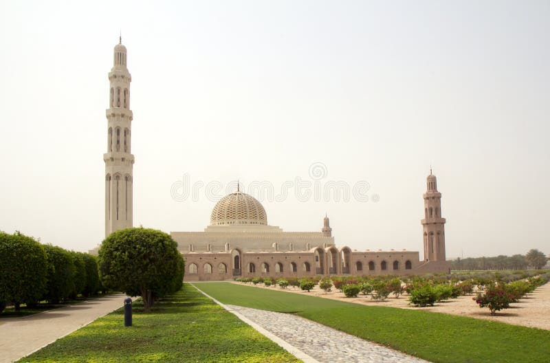 L'Oman. Moschea Di Sultan Qaboos Grand. Immagine Stock - Immagine di ...