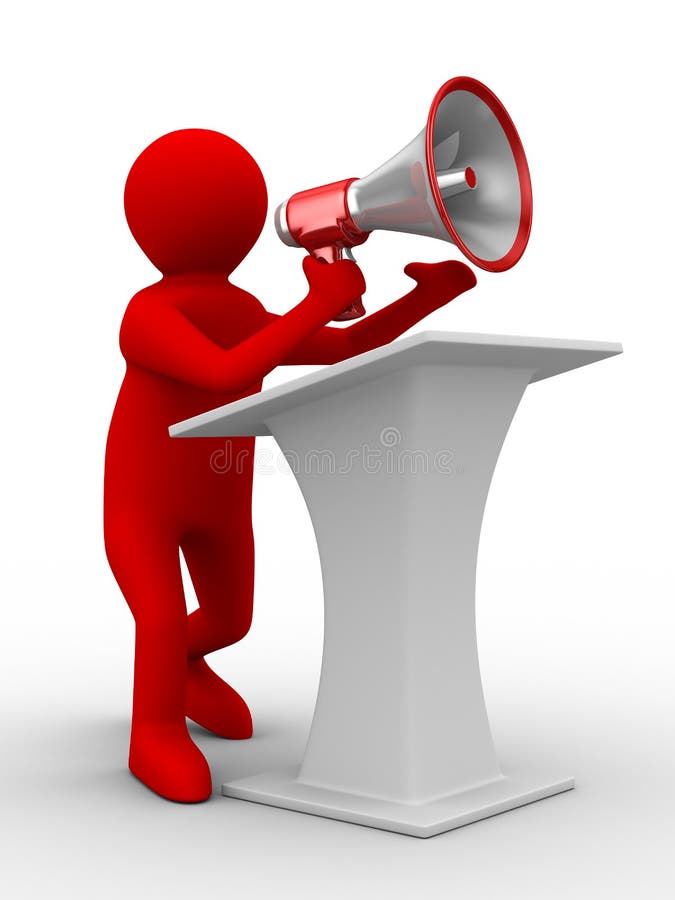 Orateur illustration stock. Illustration du discours - 11221709