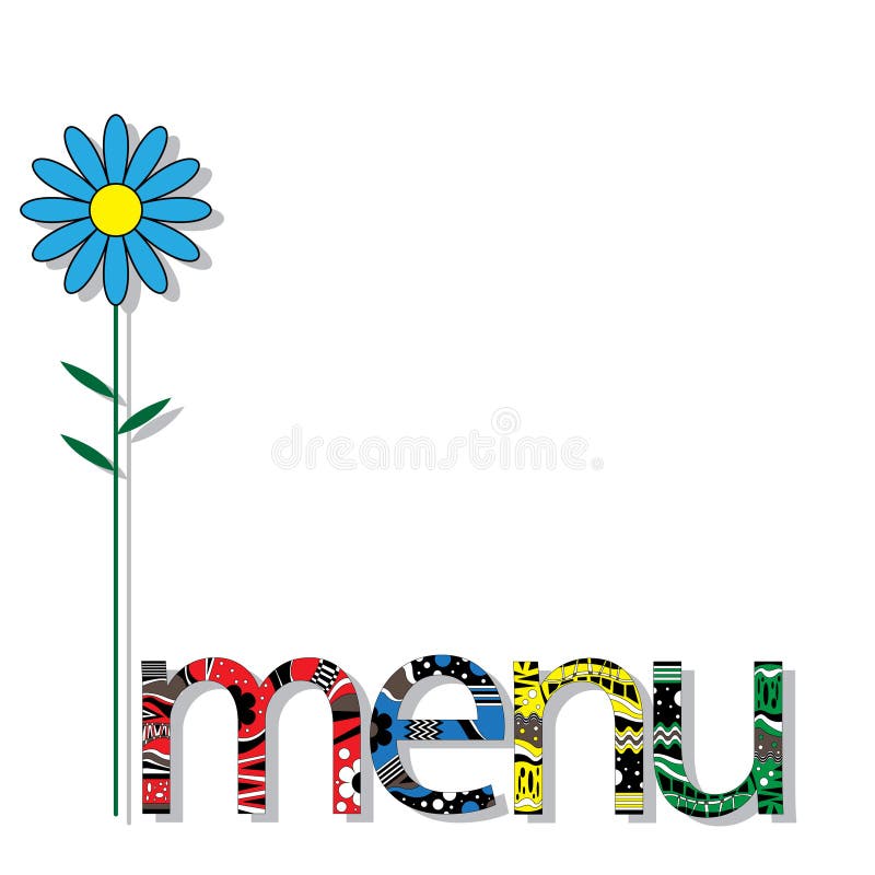 L'ortografia Originale Del Menu Di Parola Illustrazione Vettoriale ...