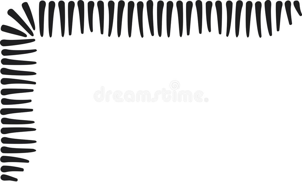 L-shaped Border Made with Many Strokes Stock Photo - Illustration of ...
