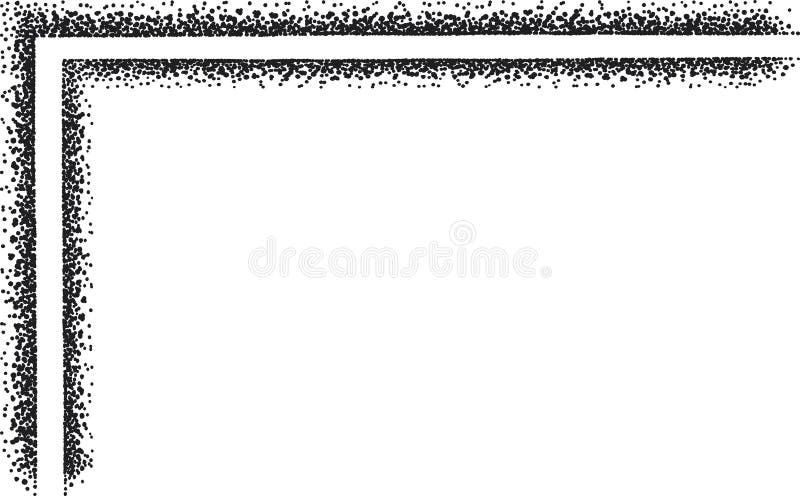 L-shaped Border with Two Lines of Small Dots, Black Stock Photo ...