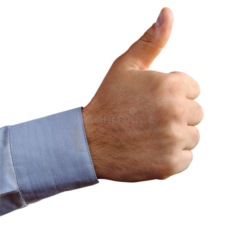 L'uomo D'affari Mostra Il Pollice, Fotografia Stock - Immagine di ...