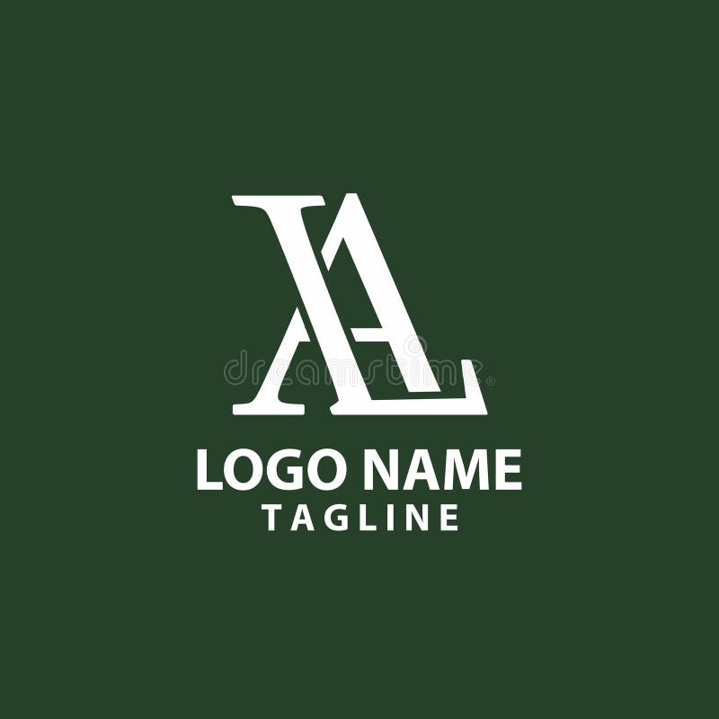 Initial Letter LA Logo Design Vector Stock Vector - Illustration of ...