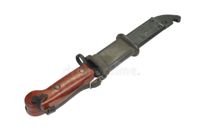 La Baïonnette De La Kalachnikov AK 47 Avec a Vu Photo stock - Image du ...