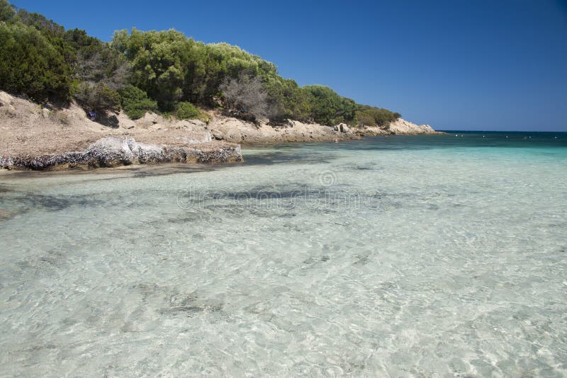 La Bahía De Cala Granu En Cerdeña Foto de archivo - Imagen de italia ...