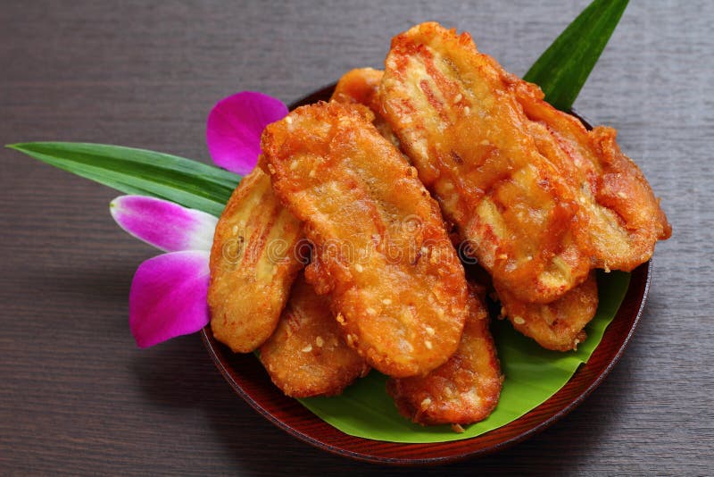 Banane frite image stock. Image du frite, banane - 3962925