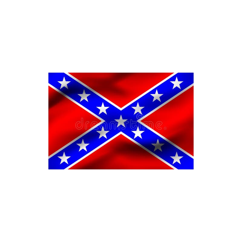 La bandera confederada stock de ilustración. Ilustración de naturalice ...