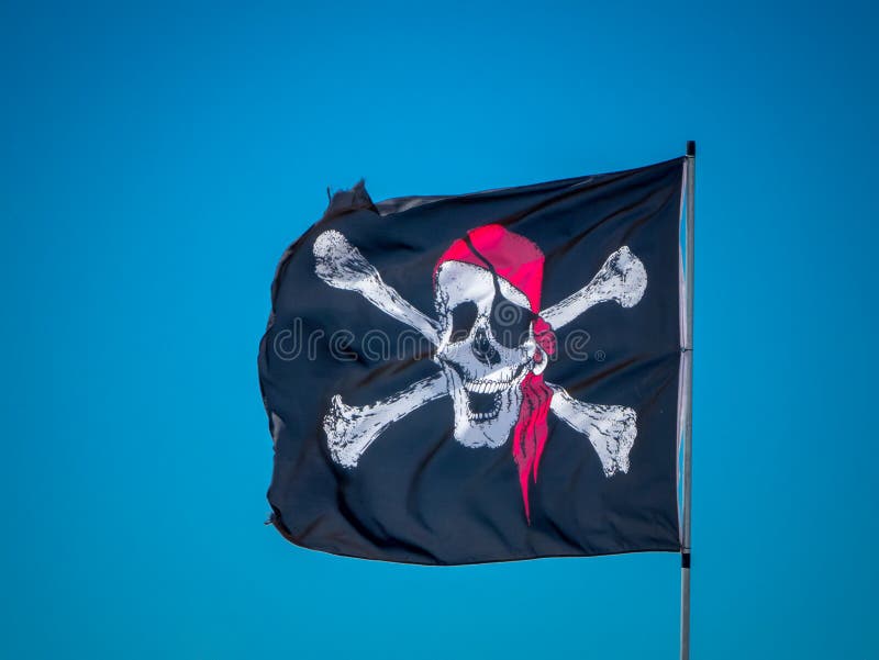 La bandera de Jolly Roger foto de archivo. Imagen de cruz - 97258992