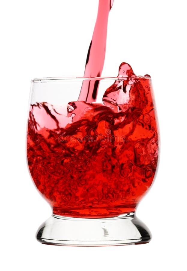 La Bevanda Rossa (vino) Sta Versanda in Vetro Immagine Stock - Immagine ...