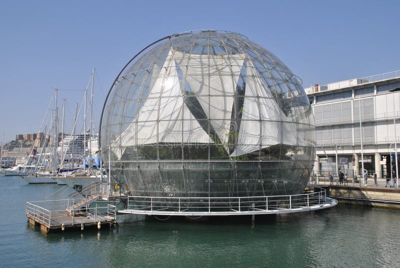 La Biosfera Structure in Genoa Editorial Photography - Image of plants ...