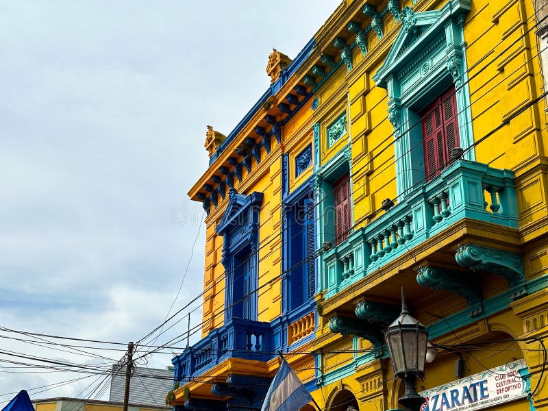 La Boca, in Buenos Aires in Argentina : Colored House. Editorial Stock ...