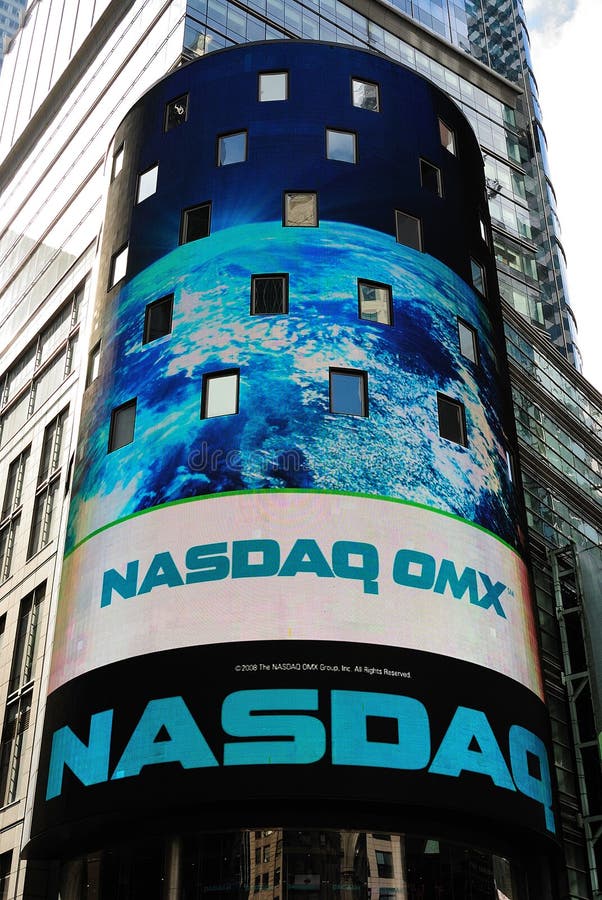 La bolsa del Nasdaq imagen editorial. Imagen de muestra - 14503335