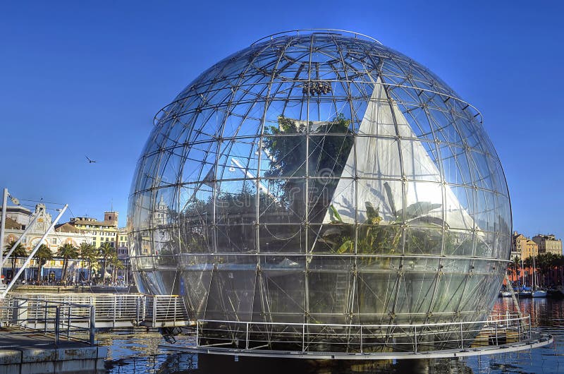La Biosfera De La Burbuja De Renzo Piano Genoa Italy Foto de archivo ...