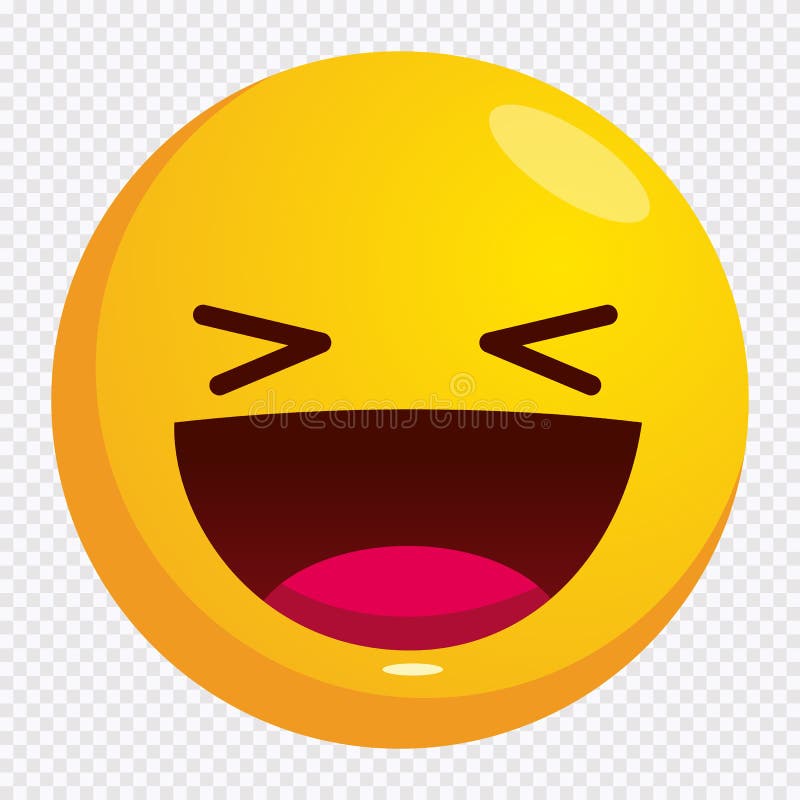 La Cara Amarilla Emoji Resplandeciente Emoticono Ilustración Del