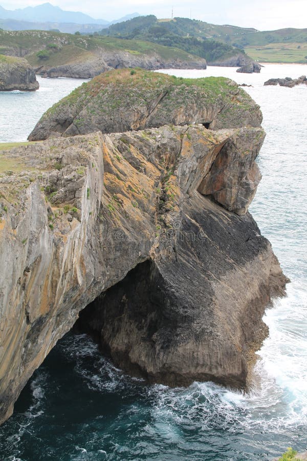 La Cara De Cristo, Llanes, Espanha Imagem de Stock - Imagem de ...