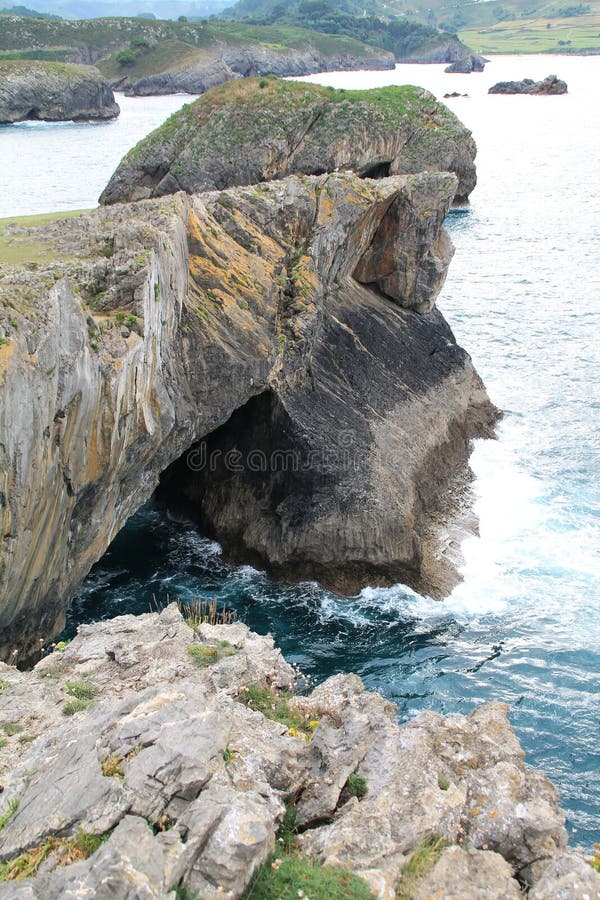 La Cara De Cristo, Llanes, Espanha Imagem de Stock - Imagem de console ...