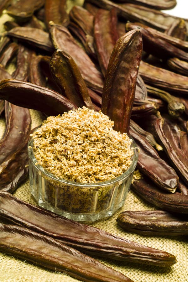 La Carruba (siliqua Di Ceratonia) Fotografia Stock - Immagine di frutta ...