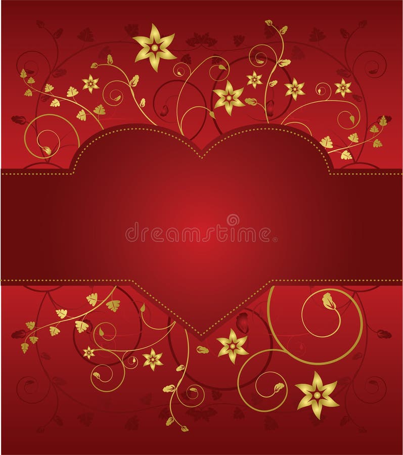 La Carte Du Jour De Valentine Illustration de Vecteur - Illustration du ...