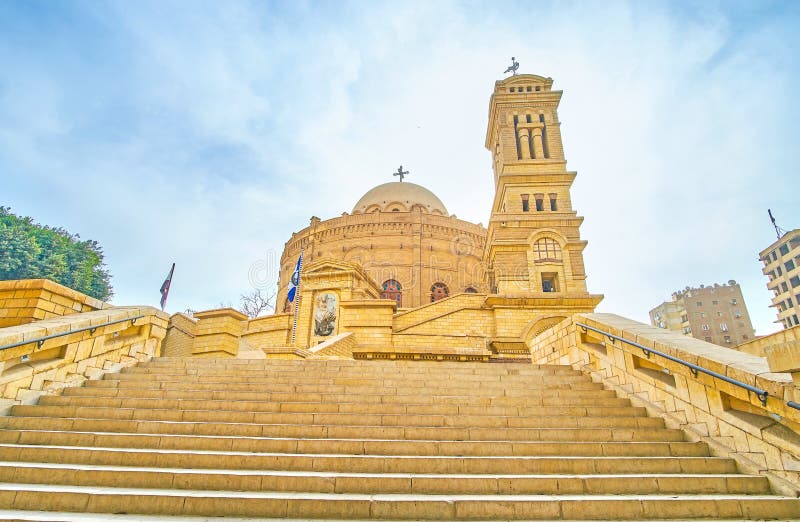 La Chiesa Ortodossa a Il Cairo Copto, Egitto Immagine Stock - Immagine ...