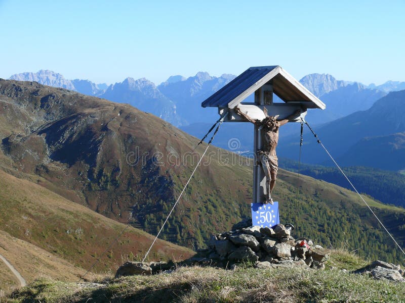 La cima di Monte Elmo fotografia stock. Immagine di europeo - 41060212