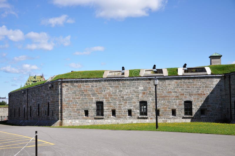 La Citadelle De Stad Van Van Quebec, Quebec Stock Foto - Image of ...