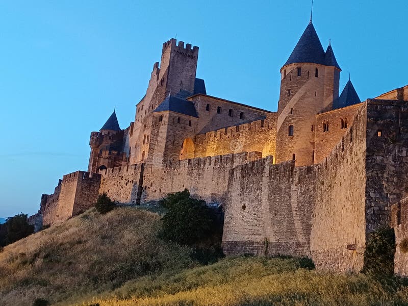 La cite editorial stock image. Image of castle, carcassonne - 386933119