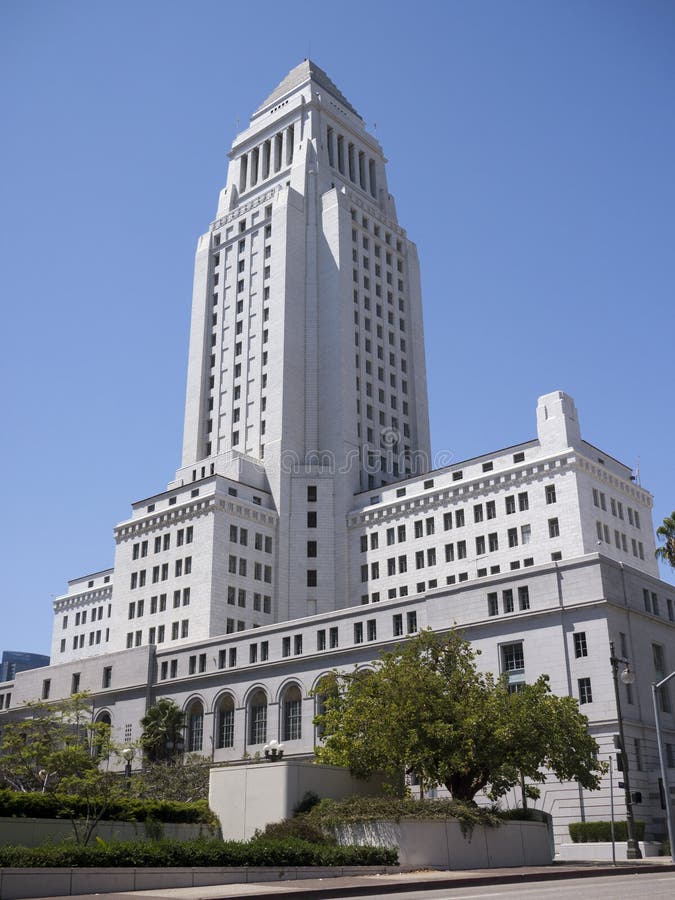 LA City Hall stock photo. Image of monument, tower, mayor - 20946824