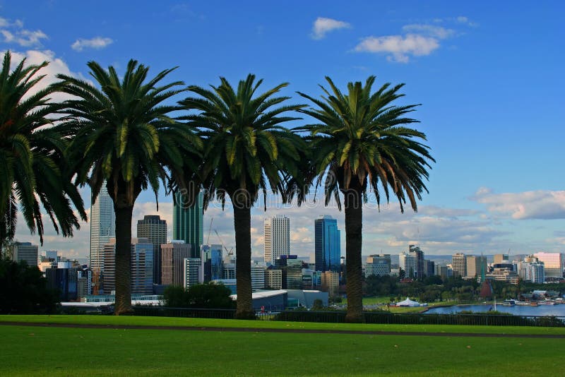 La Ciudad De Perth, Australia Occidental Imagen de archivo - Imagen de ...
