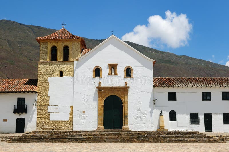 La Colombie, Architecture Coloniale De Villa De Leyva Photo stock ...