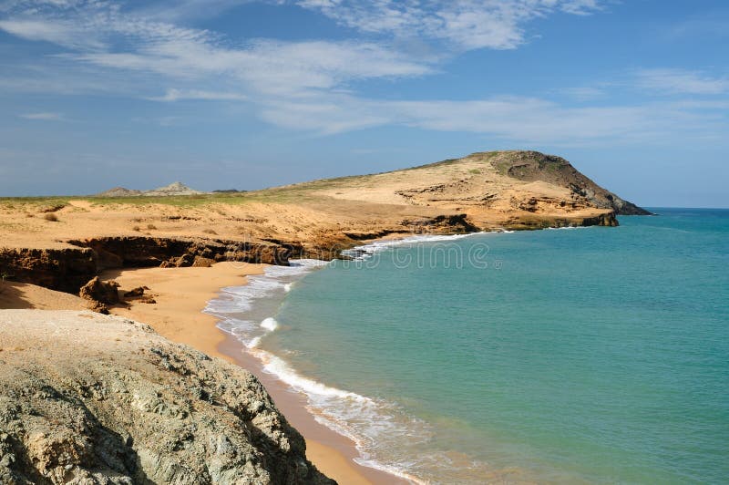 La Colombie, Plage Azucar De Pilon De En La Guajira Image stock - Image ...