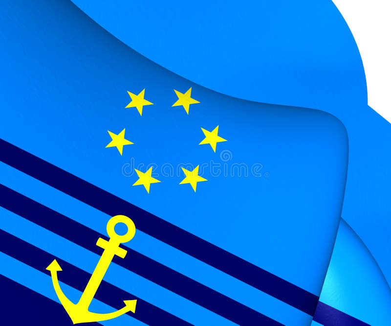 La Commission Centrale Pour La Navigation Sur Le Drapeau Du Rhin ...