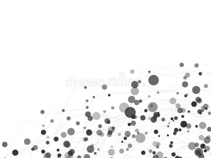 La Conexión Puntea El Fondo Stock de ilustración - Ilustración de ...