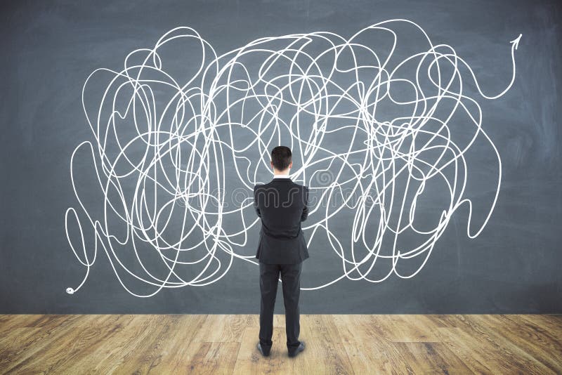 La Confusione E Pensa Il Concetto Fotografia Stock - Immagine di ...