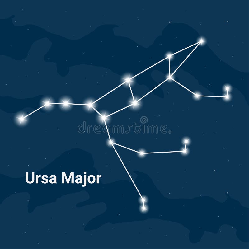 Constelación la Osa Mayor stock de ilustración. Ilustración de mayor ...