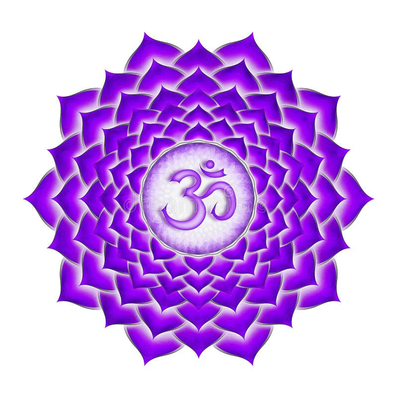 Chakra della corona illustrazione vettoriale. Illustrazione di ...