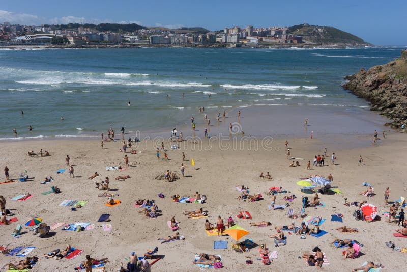 Playa De Riazor Stock Photos - Free & Royalty-Free Stock Photos from ...