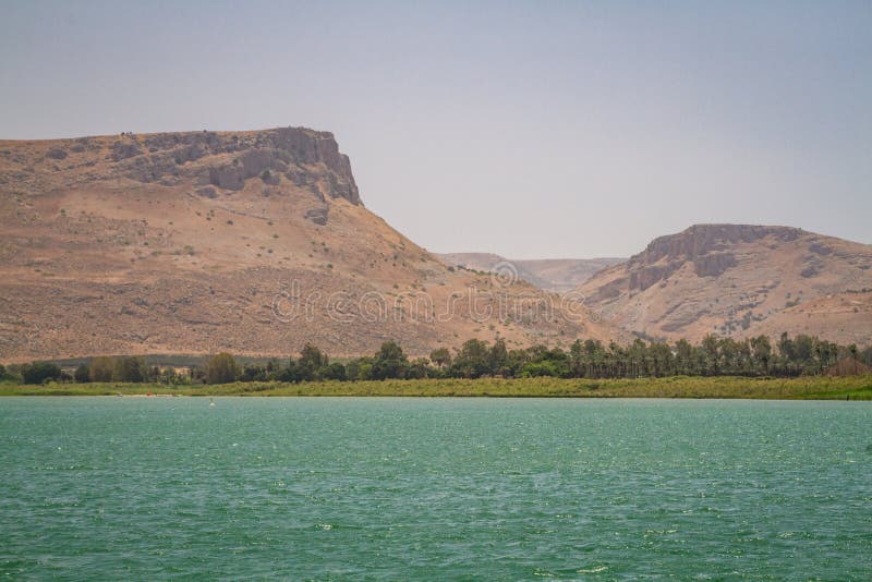 La Costa Del Mar De Galilea, Israel Foto de archivo - Imagen de costa ...
