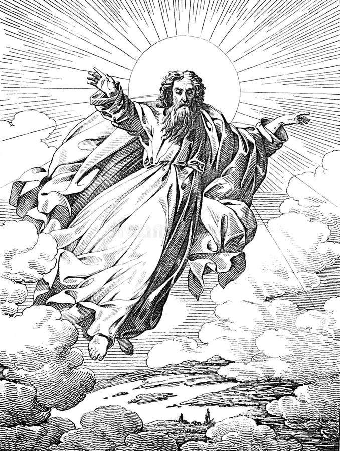 La creación del mundo stock de ilustración. Ilustración de biblia ...