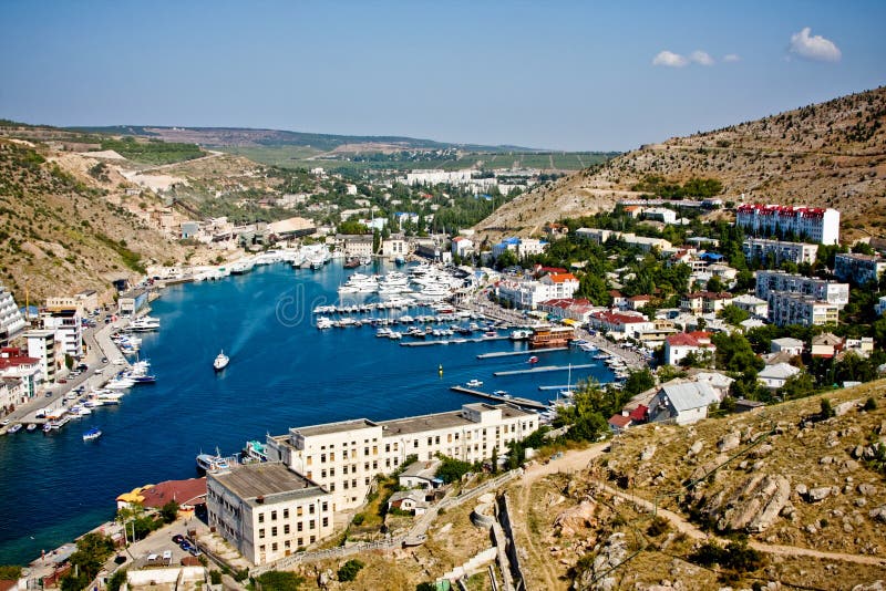 La Crimea, Baia Di Balaklava Immagine Stock - Immagine di mare ...