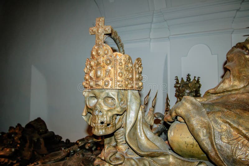 La Cripta Imperial En El Nuevo Mercado En Viena Austria Foto de archivo ...