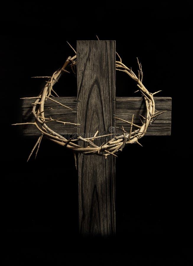 La Cruz Y La Corona De Espinas Foto de archivo - Imagen de religioso ...