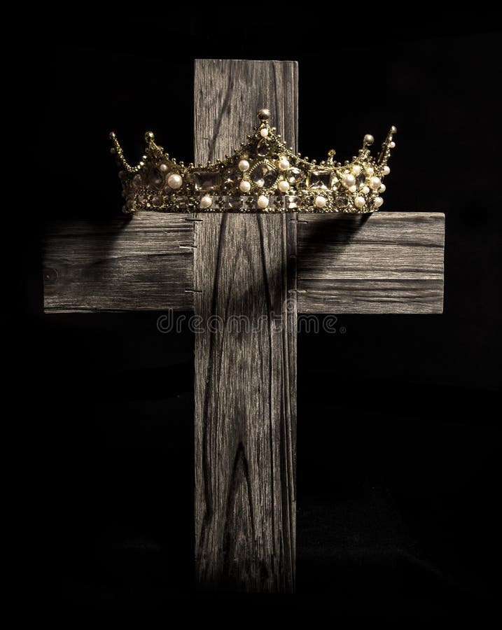 La Cruz Y El ` S Del Rey Coronan Foto de archivo - Imagen de viejo ...