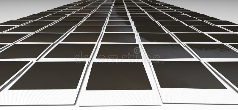 La Disposición Polaroid Rema a Front Perspective Foto de archivo ...