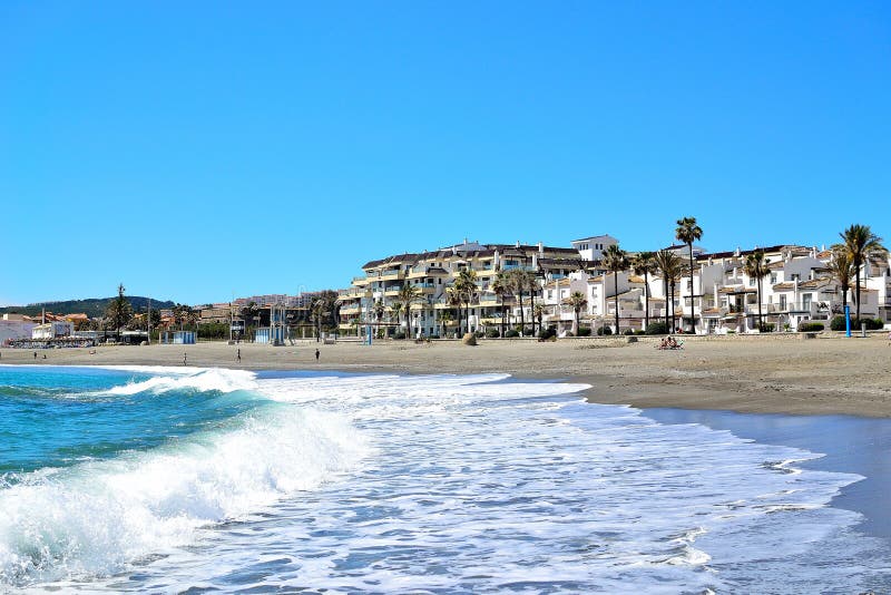La Duquesa Beach, Costa Del Sol, Spain Editorial Stock Image - Image of ...