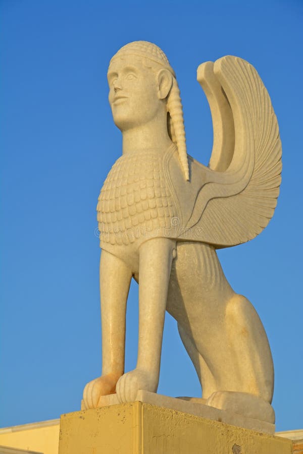 La esfinge de Naxos imagen de archivo. Imagen de arte - 156659461