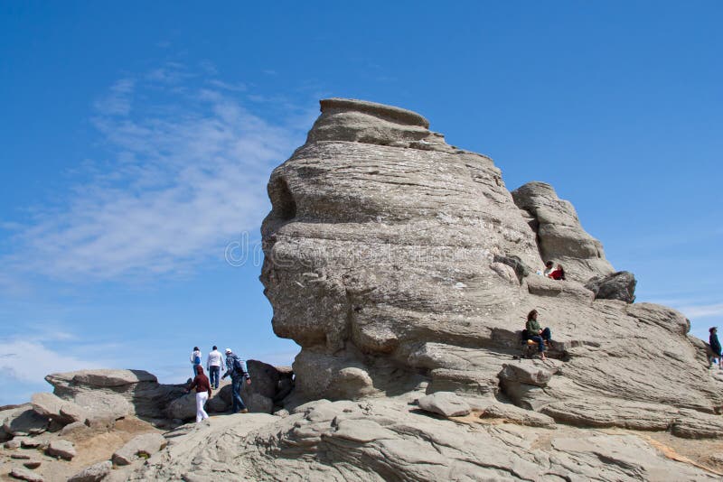 Esfinge de Bucegi, Rumania imagen de archivo. Imagen de esfinge - 77450677